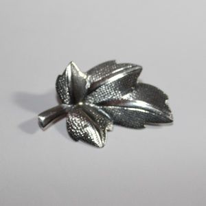 Jewel art | Jewelry | Leaf Pin Sterling Silver | Poshmark